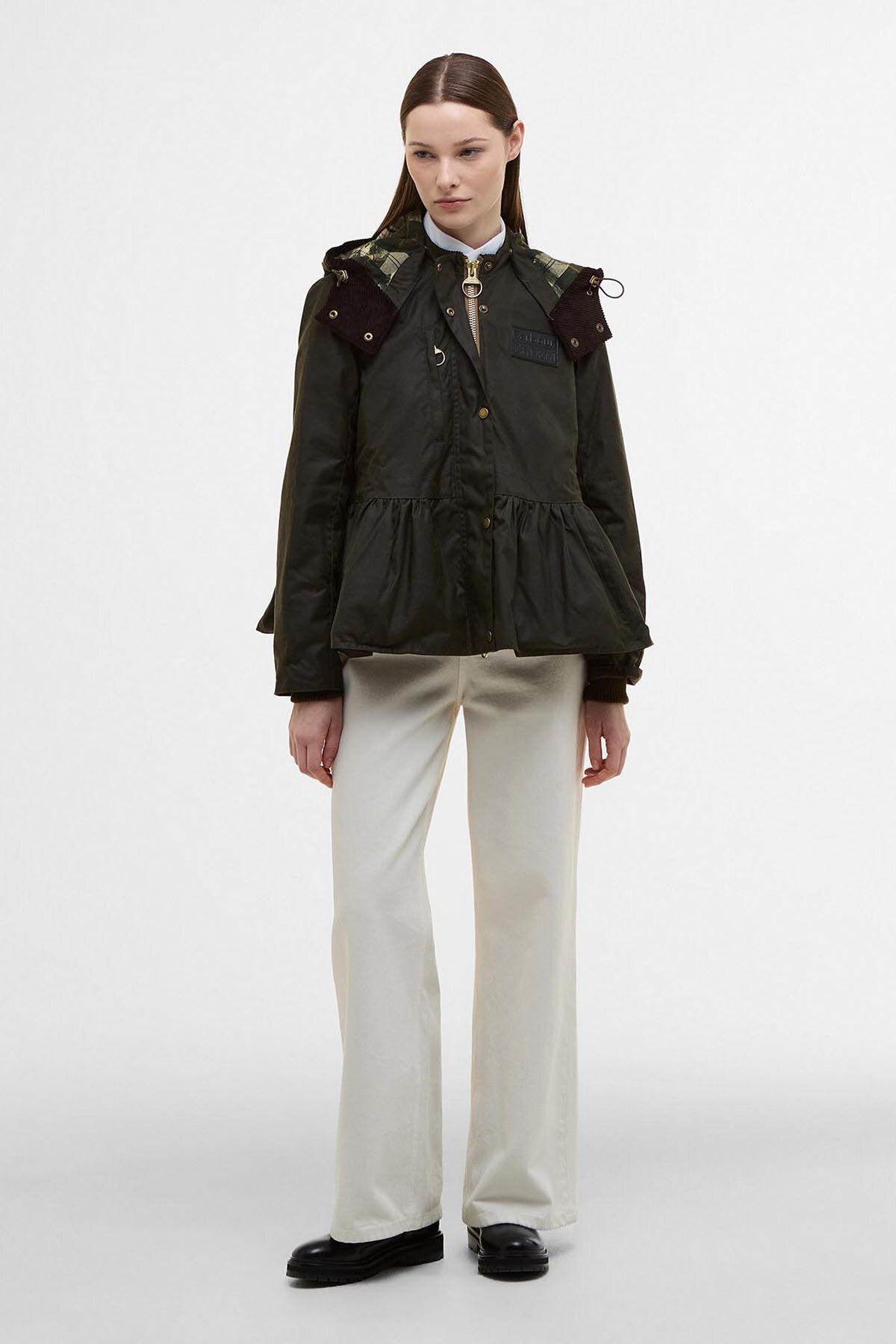 Barbour x ERDEM Dhalia Waxed Jacket Arch. olv ancient bl by Barbour Lady | Women | WP Store